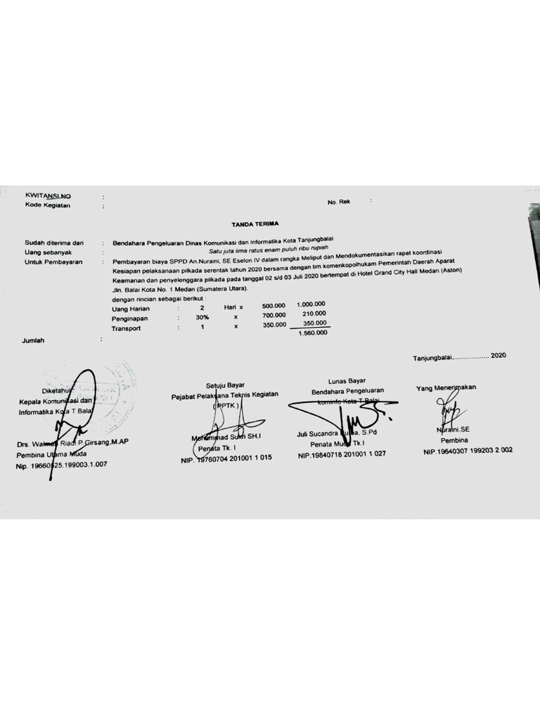 SPPD Meliput Dan Mendokumentasikan Rapat Koordinasi Persiapan | PDF