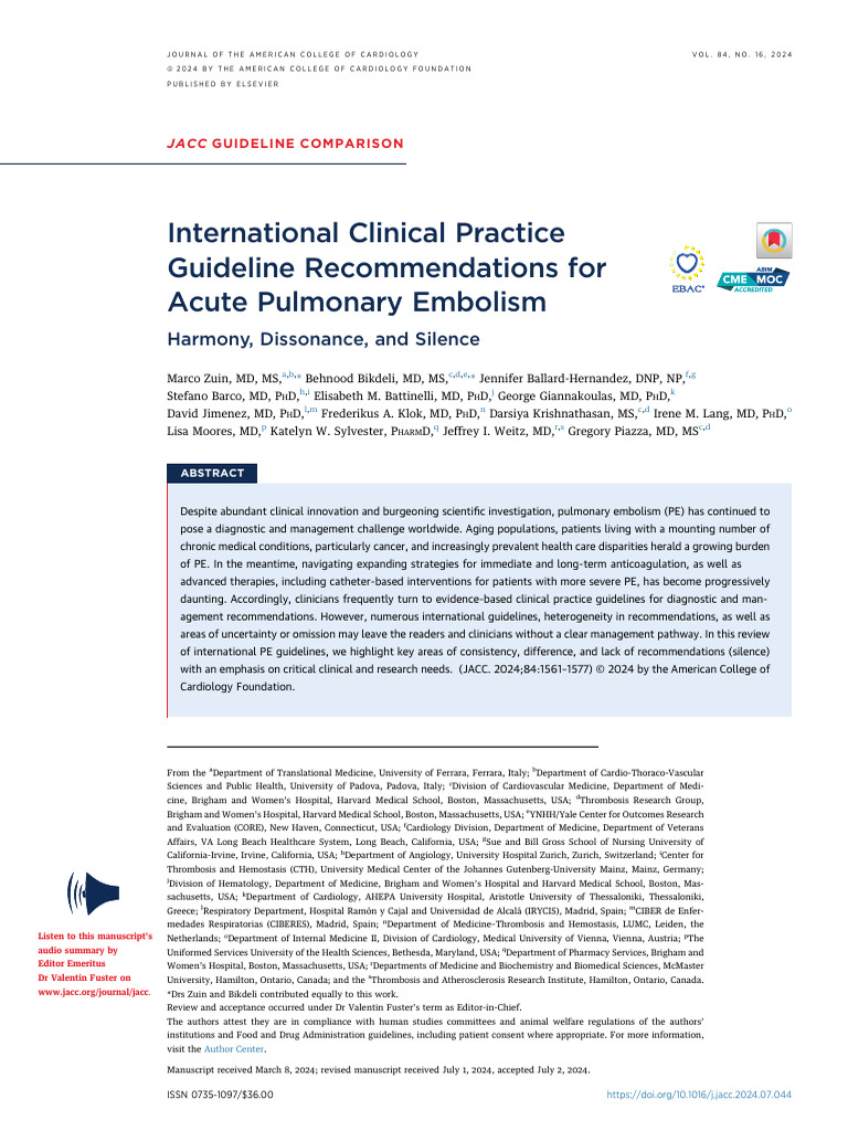 Tep, Lineamientos, Internacionales 2024 | PDF | Medicine | Medical ...