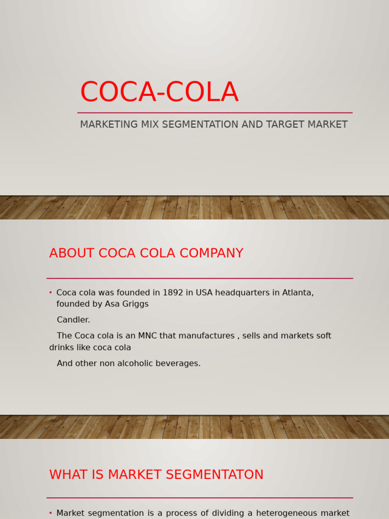 coca cola aj 20 | PDF | Coca Cola | Market Segmentation