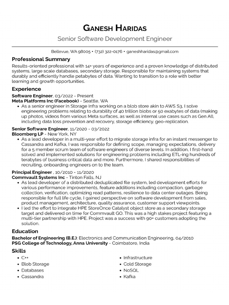 Resume 2024-1 | PDF