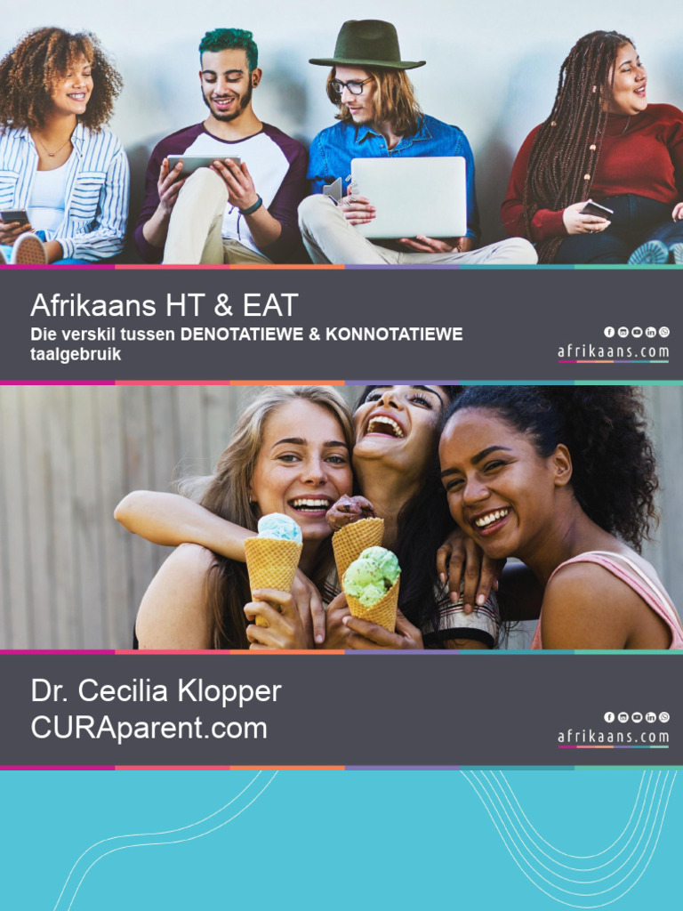 Die Verskil Tussen DENOTATIEF en KONNOTATIEF - HT en EAT | PDF