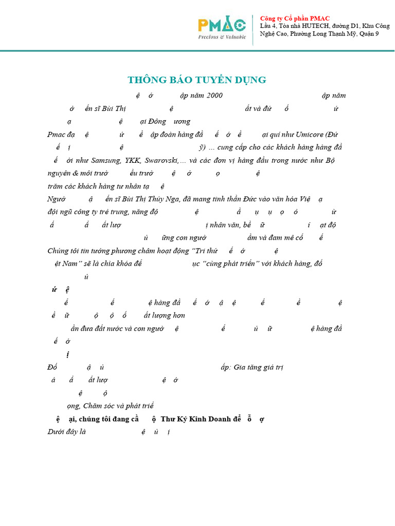 Pmac - JD - TKKD | PDF