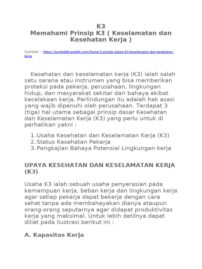 PDTM SMK Memahami Prinsip K3 | PDF | Kesehatan Holistik