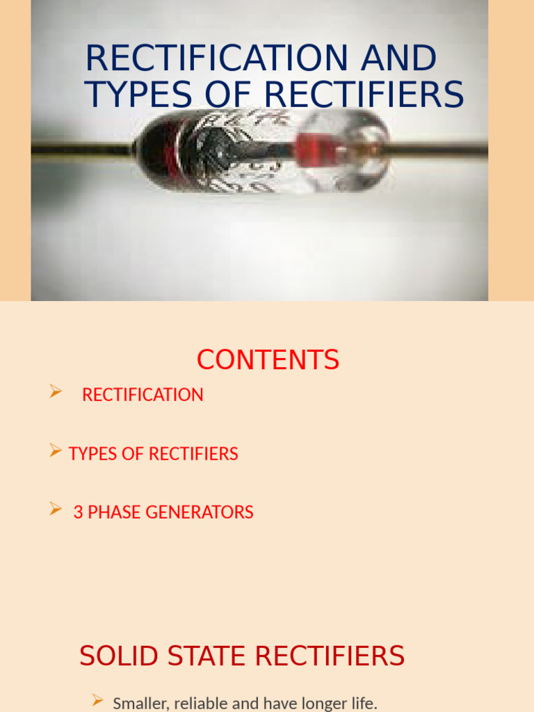 Rectifiers | PDF | Rectifier | Semiconductors