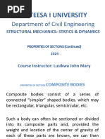 Centroid of A Body - Engineering Mechanics Questions and Answers | PDF ...
