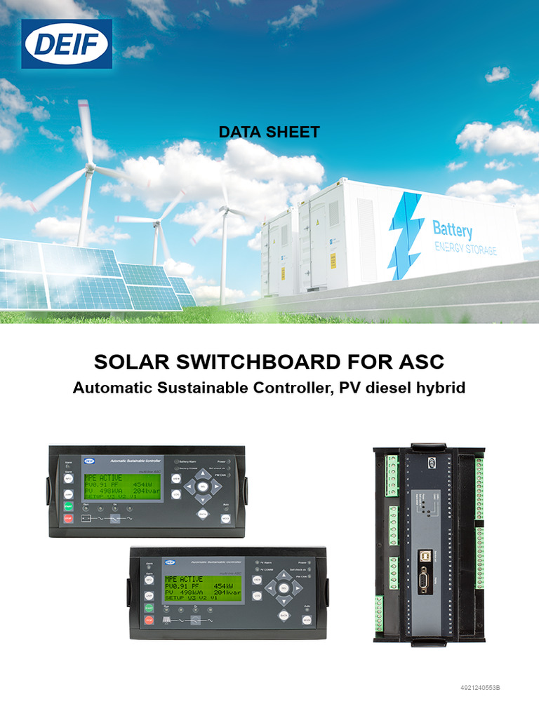 Asc 4 Switchboard Data Sheet 4921240553 Uk | PDF | Power Inverter ...