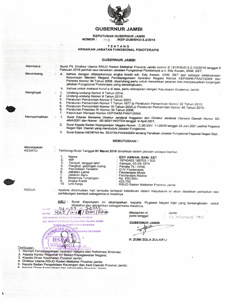 SKJF FISIOTERAPIS MADYA | PDF