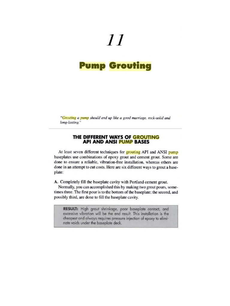 Pump Grouting | PDF