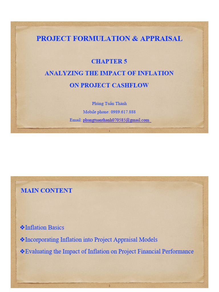 chap 5 | PDF | Inflation | Net Present Value