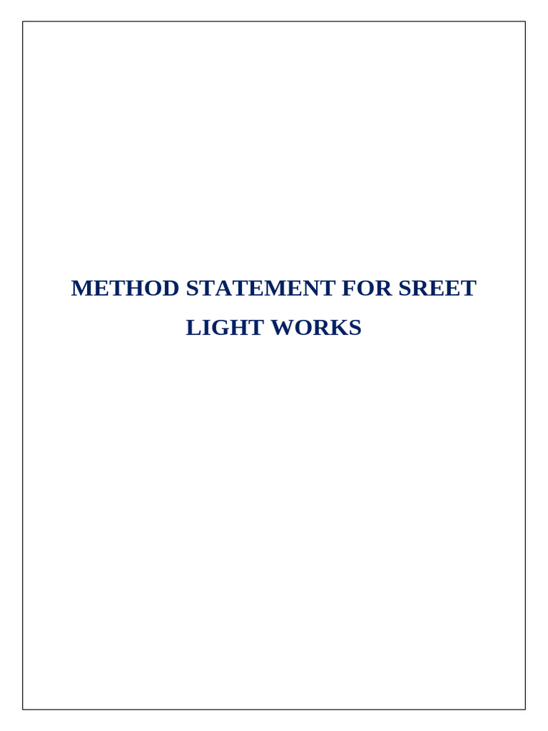 Method Statement | PDF | Concrete | Deep Foundation