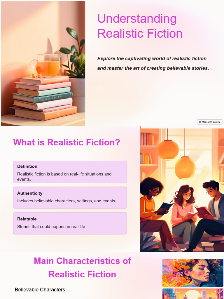 Student Resource- Understanding-Realistic Fiction | PDF | Plot (Narrative)