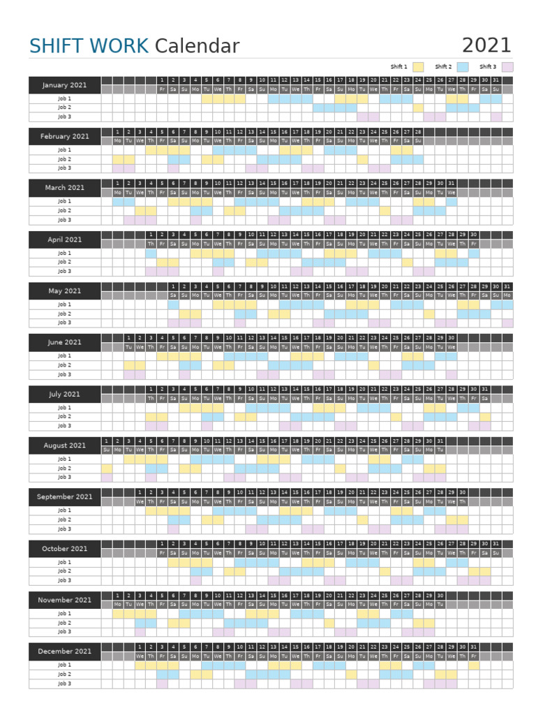 Shift Work Calendar1 | PDF