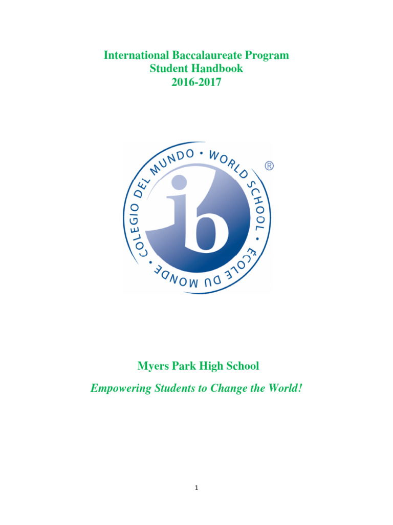 IB Handbook 2016-2017 | PDF | Learning | Educational Assessment