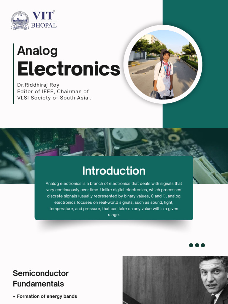 Analog Electronics Lecture 1 A | PDF | Electrical Resistivity And Conductivity | Semiconductors