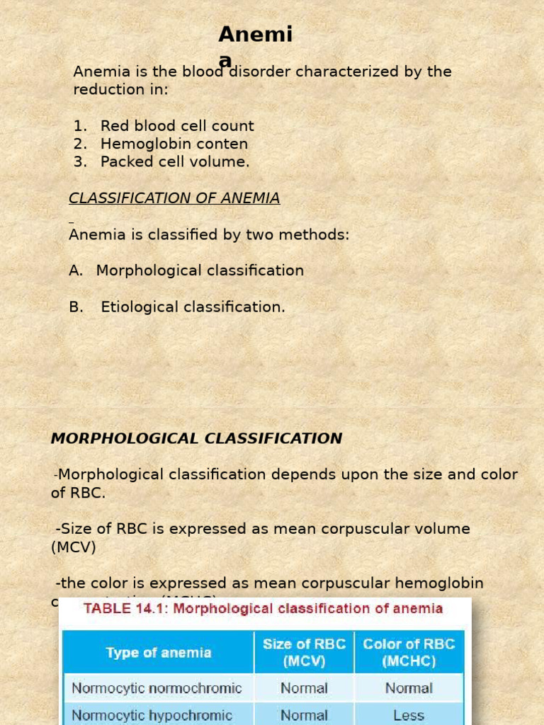 Anemia | PDF | Anemia | Hematology