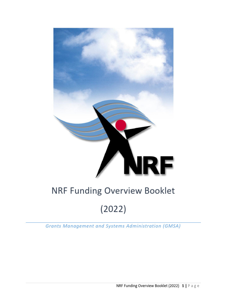 NRF Funding Overview Booklet 2022 | PDF | Academic Degree ...