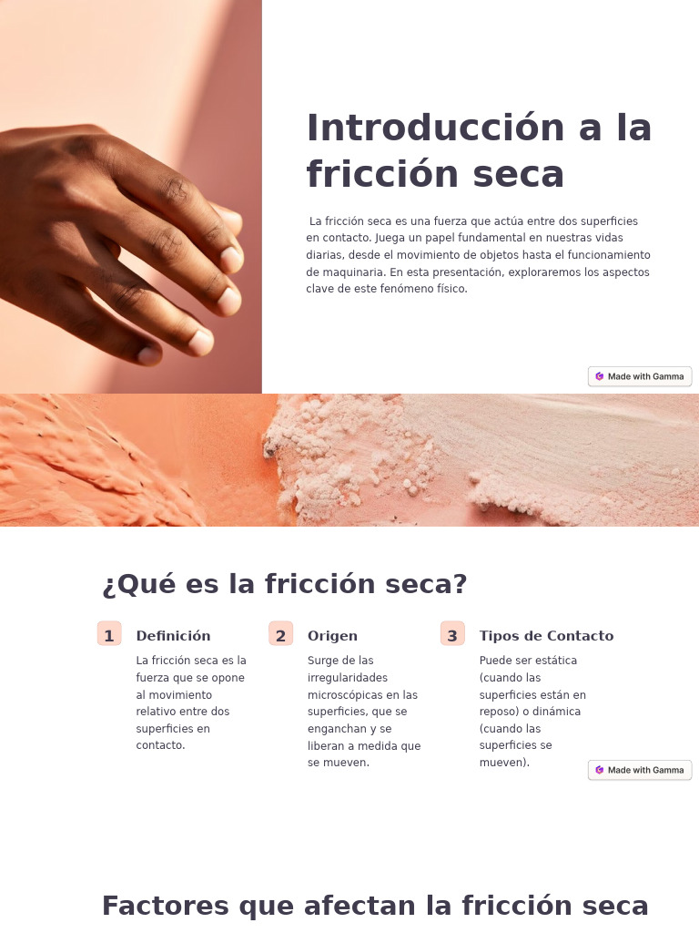 Friccion Seca | PDF | Fricción | Fuerza