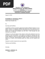 Letter of Intent for Teacher III Promotion | PDF