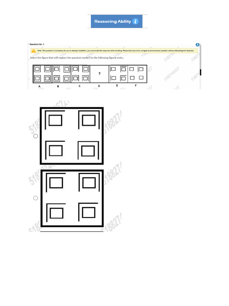 DCA Mock Test - Reasoning Ability | PDF