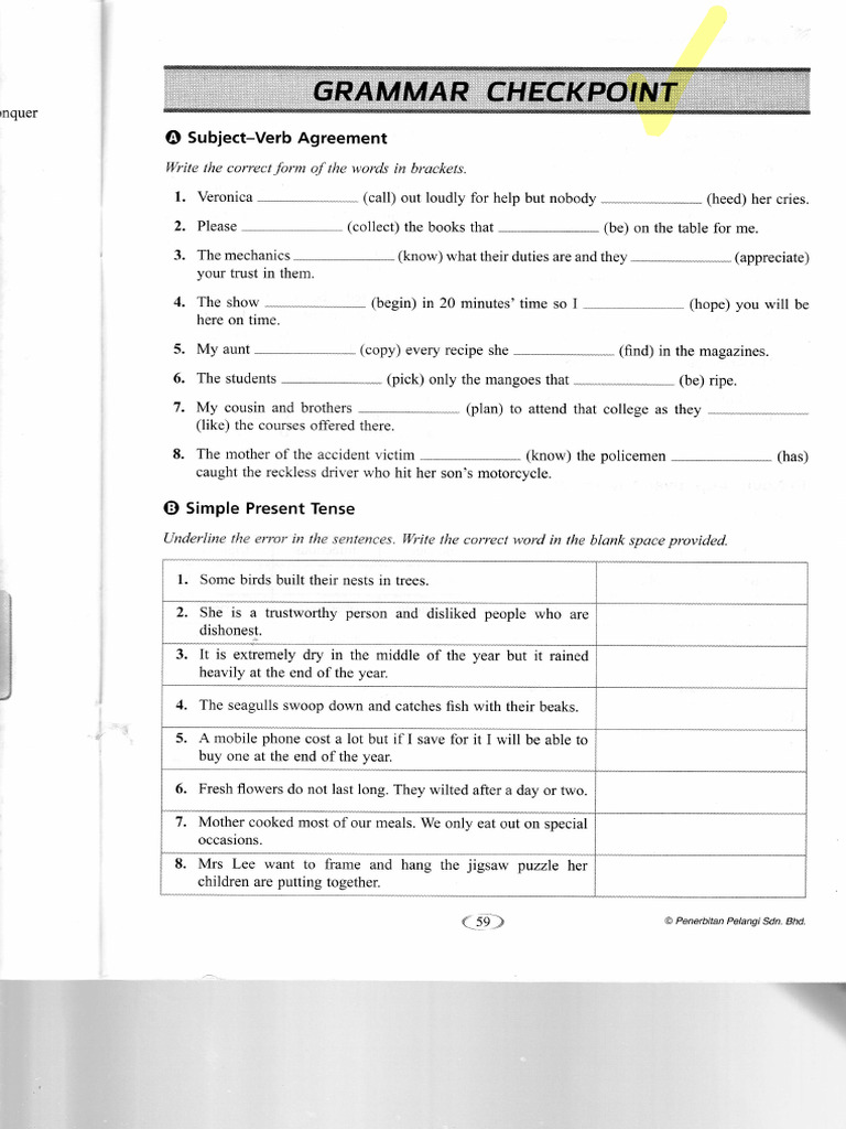 grammar checkpoint | PDF | Adverb | Syntax