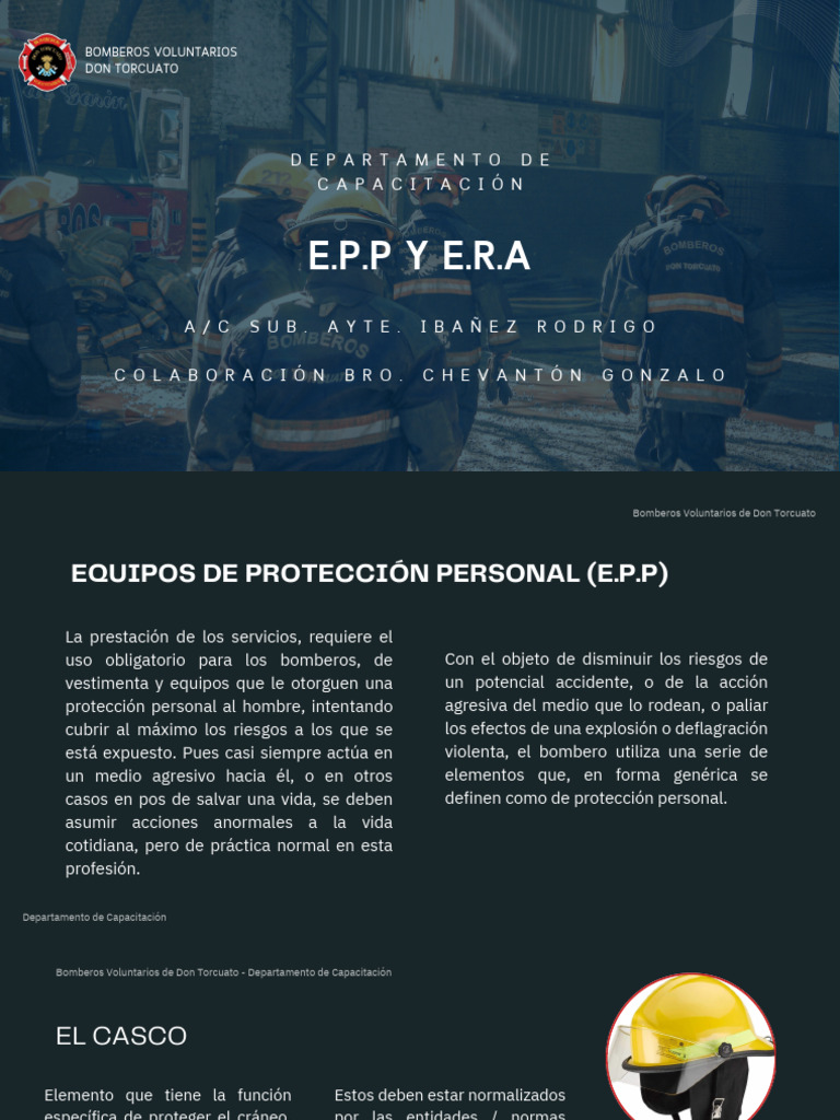 EPP y ERA | PDF | Bombero | Textiles