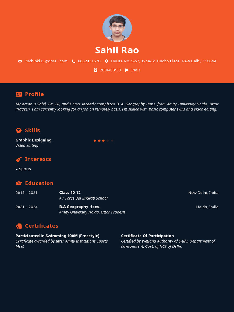 Sahil Rao FlowCV Resume 20240725 | PDF