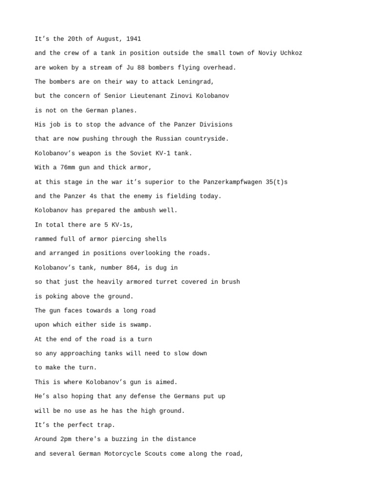 (English) When 1 Tank Defeated 22 German Tanks (DownSub - Com) | PDF ...