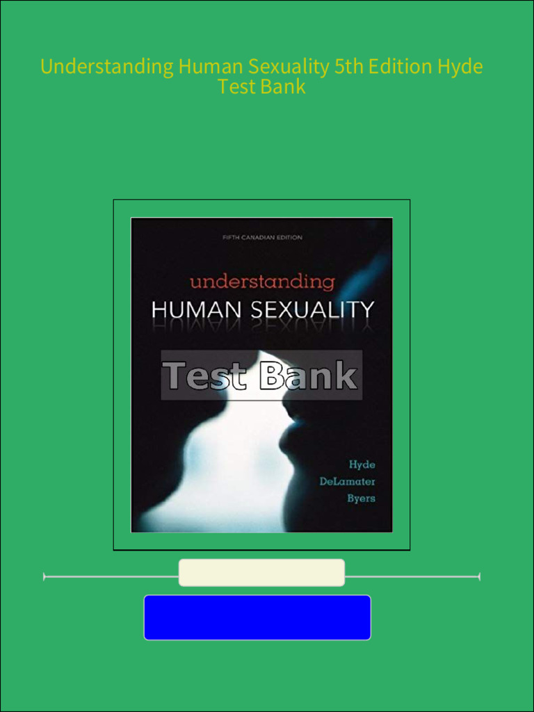 Pdf Understanding Human Sexuality 5th Edition Hyde Test Bank Download