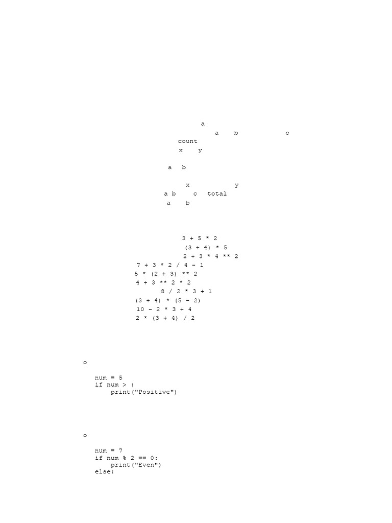Practice Sheet_BasicLiterals | PDF | Software Engineering | Arithmetic