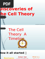 Cell Theory Timeline | PDF