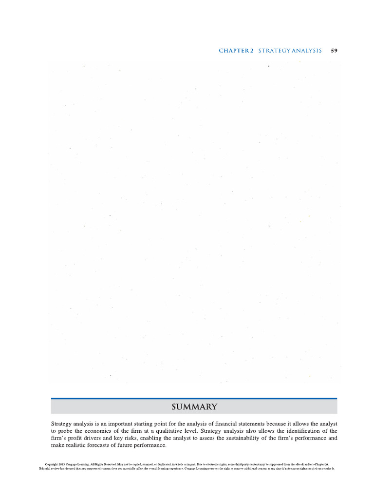 Chapter 2: Business Strategy Analysis | PDF