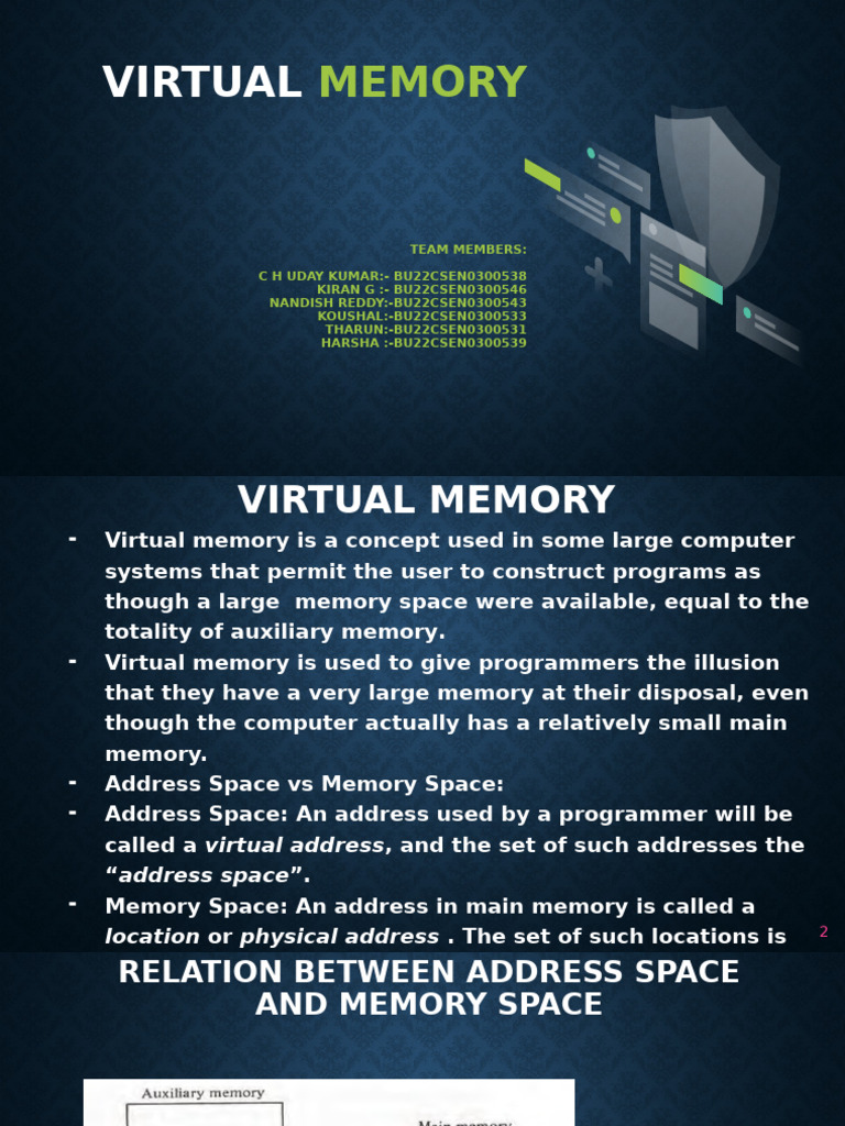 VIRTUAL MEMORY Coa Prsentaion Good Explanation | PDF | Computer Data Storage | Data