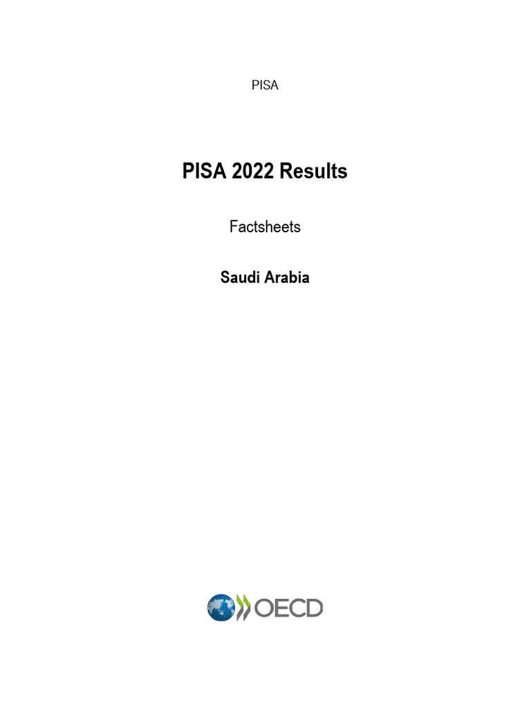 KSA PISA Card | PDF | Programme For International Student Assessment ...