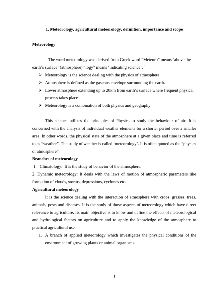 AGR 102 Final Theory Notes-1 | PDF | Atmosphere Of Earth ...