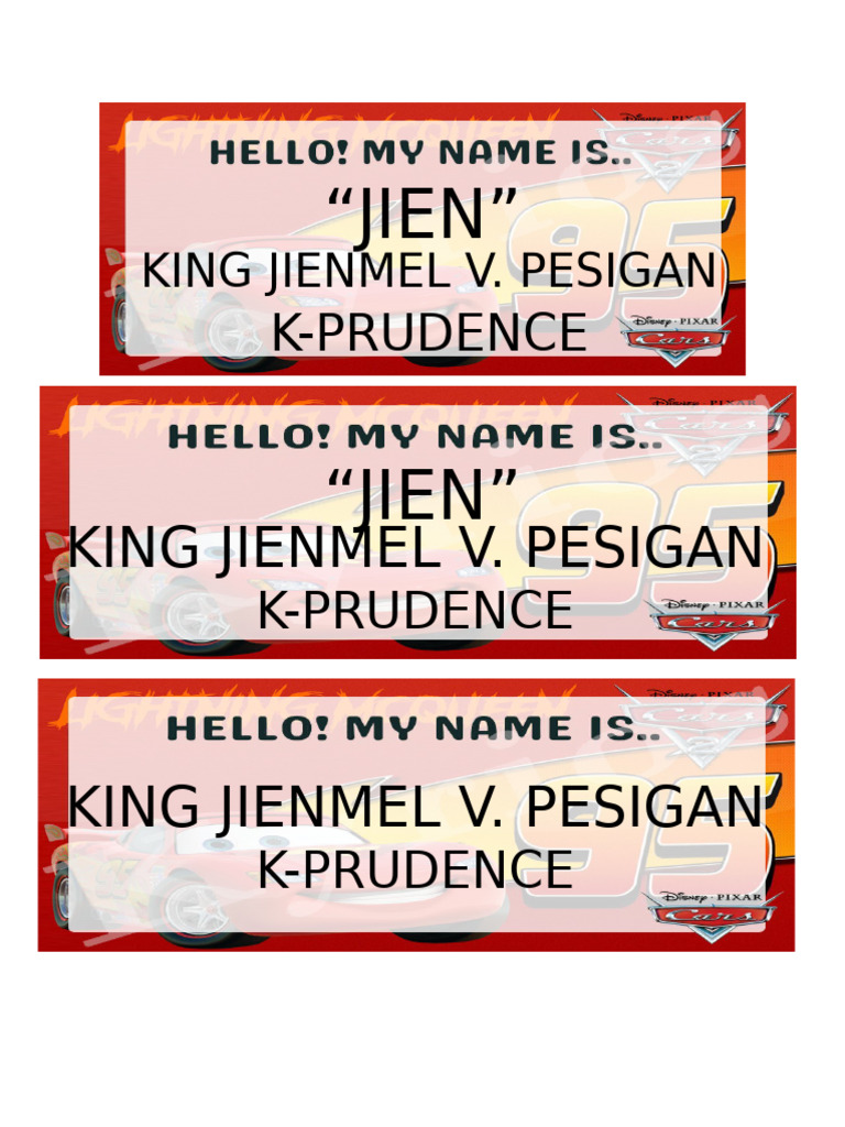 Jien Nametag | PDF