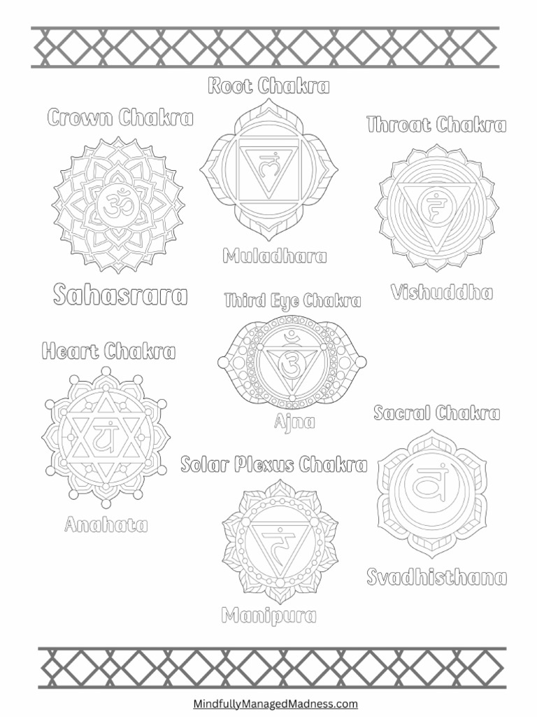 Chakra Coloring Pages | PDF