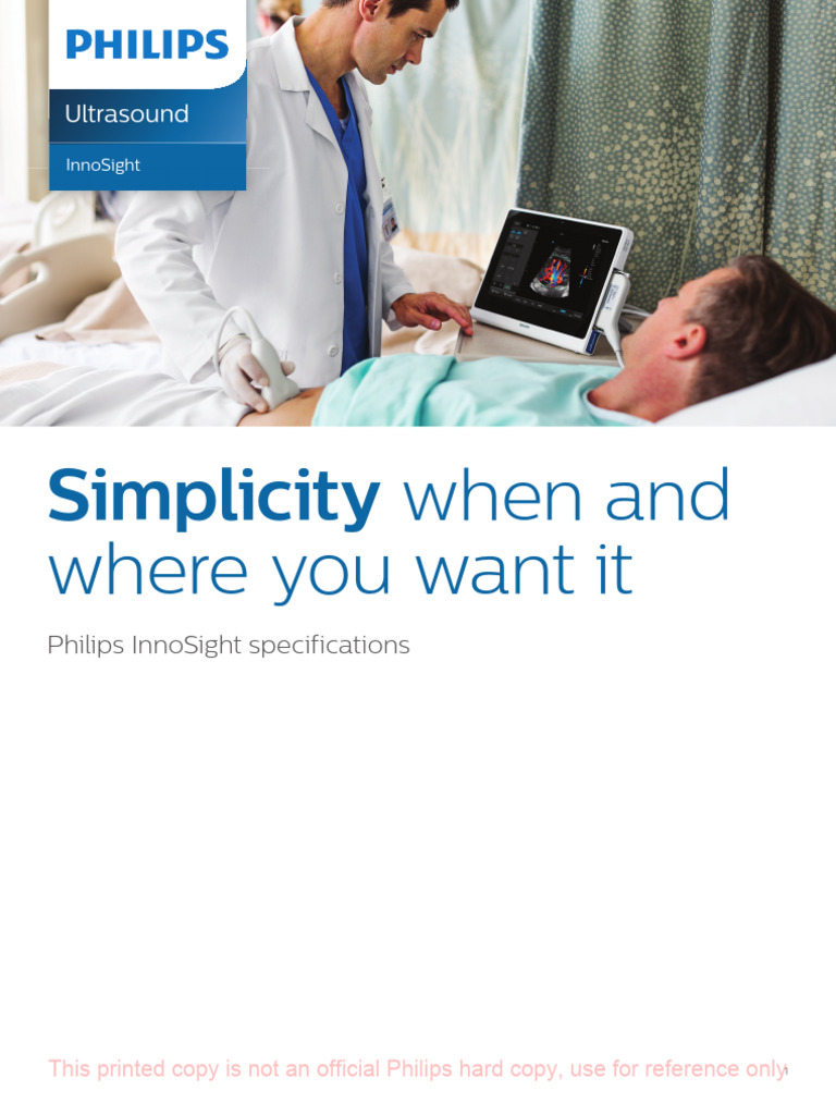 Philips InnoSight Datasheet | PDF | Medical Ultrasound | Medical Imaging