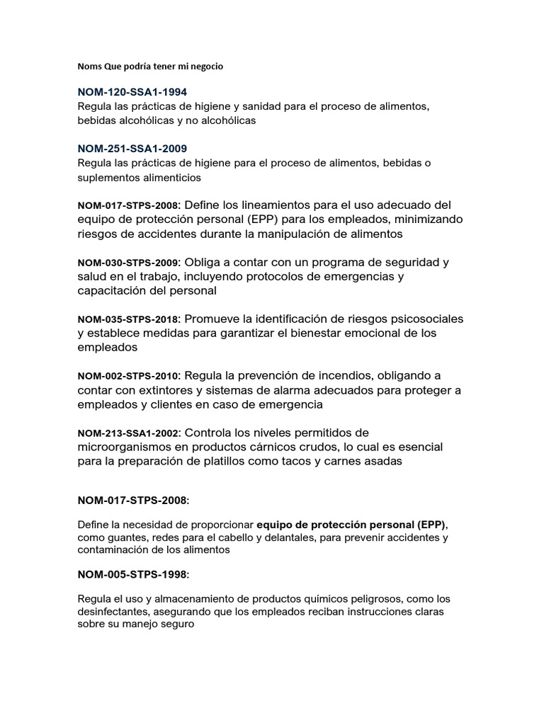 Noms | PDF | Negocios