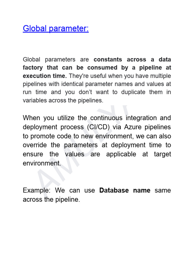 Global Parameter ADF | PDF