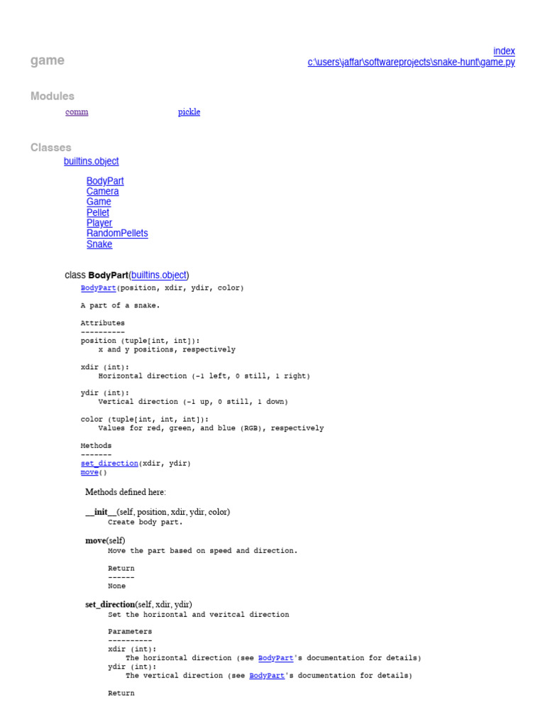 API_game-1 | PDF | Parameter (Computer Programming) | Object (Computer Science)