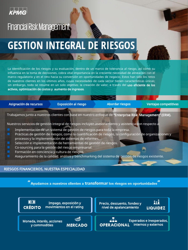 Brochure FRM Gestión Integral de Riesgos | PDF | Riesgo crediticio ...