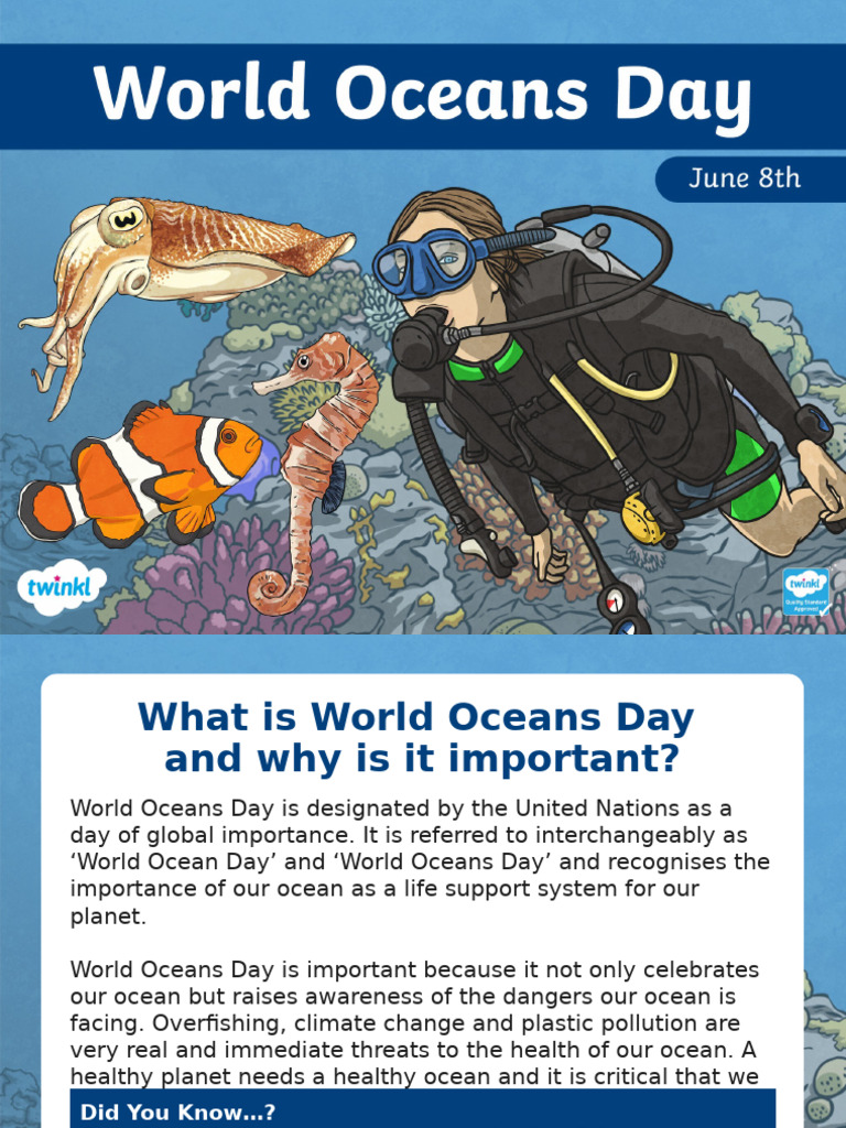 World Oceans Day: Importance & Actions | PDF | Coral | Oceans