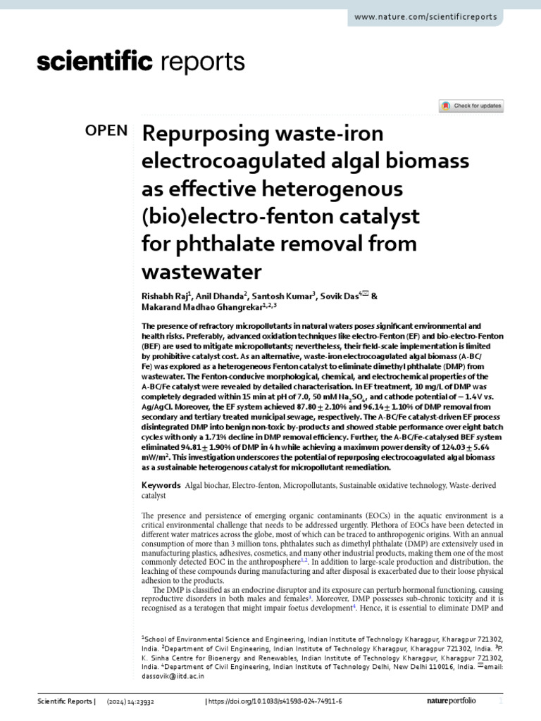 Repurposing Waste Iron | PDF | High Performance Liquid Chromatography ...