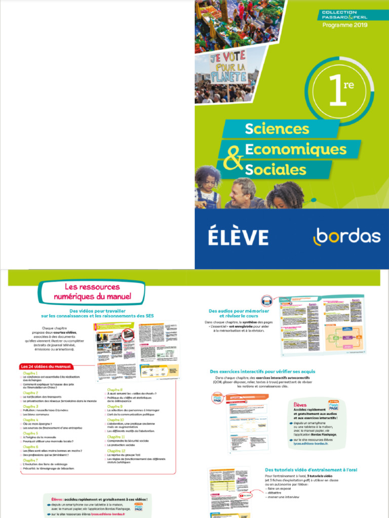 SES Edition Bordas 1ère | PDF