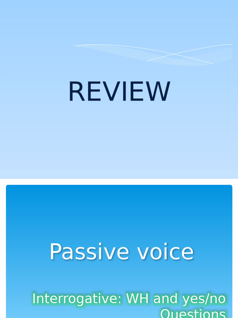 Passive Voice | PDF | Semantic Units | Language Mechanics