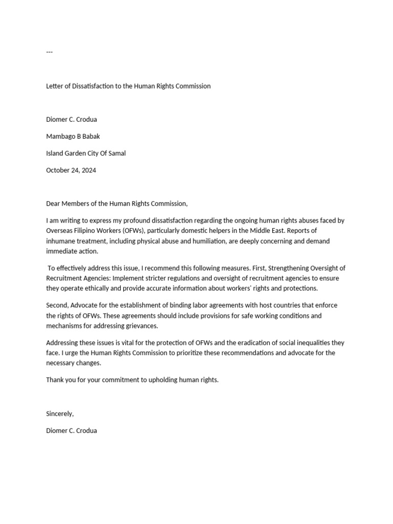 Letter of Dissa-WPS Office | PDF