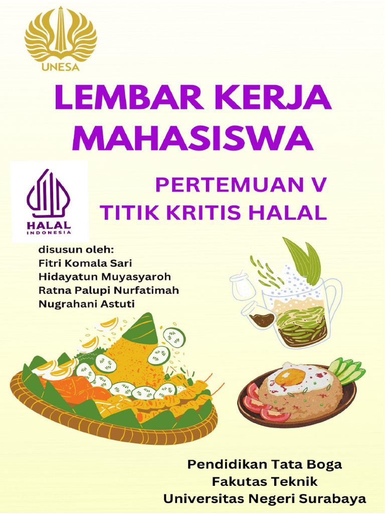 LKM - Titik Kritis Pangan - Halal Food - C - Kelompok 6 | PDF