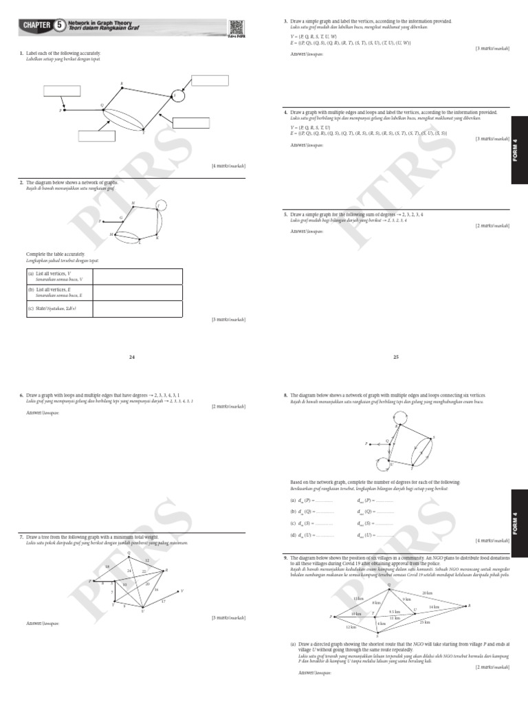 Ptrs PTRS: Teori Dalam Rangkaian Graf | PDF
