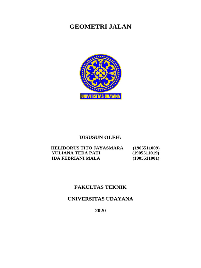 Fix Gemetri Jalan | PDF