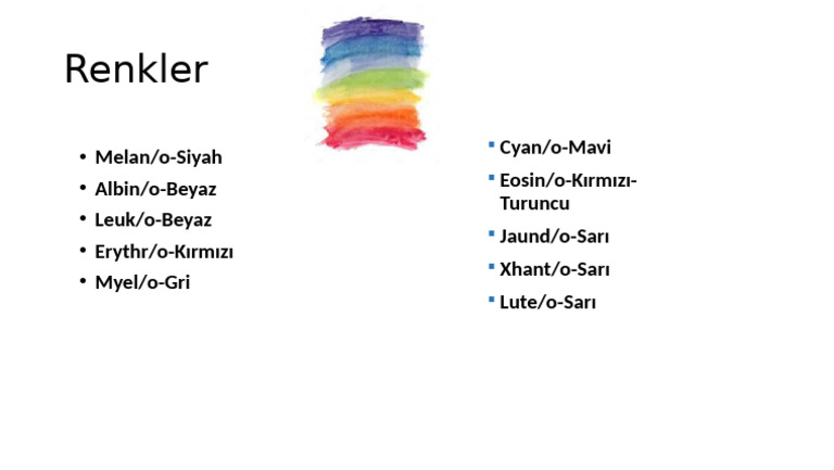 Renkler Terminoloji | PDF